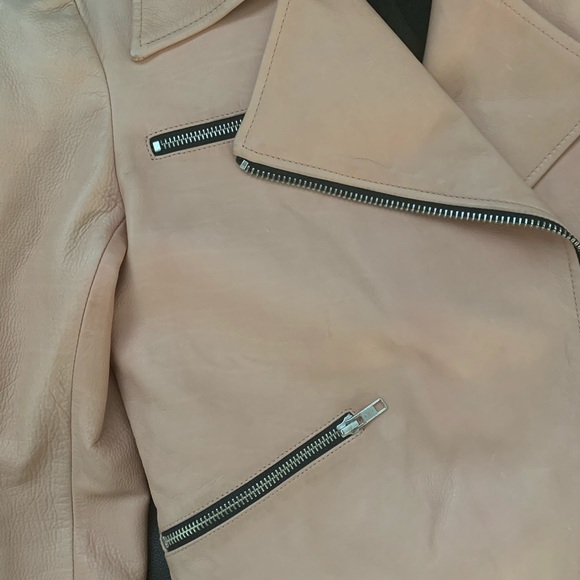 A.L.C. | Jackets & Coats | Alc Duvall Moto Jacket Blush Pink Leather ...